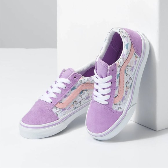 Vans | Shoes | Vans Kids Glow In The Dark Mythical Sheer Lilac Sneaker ...